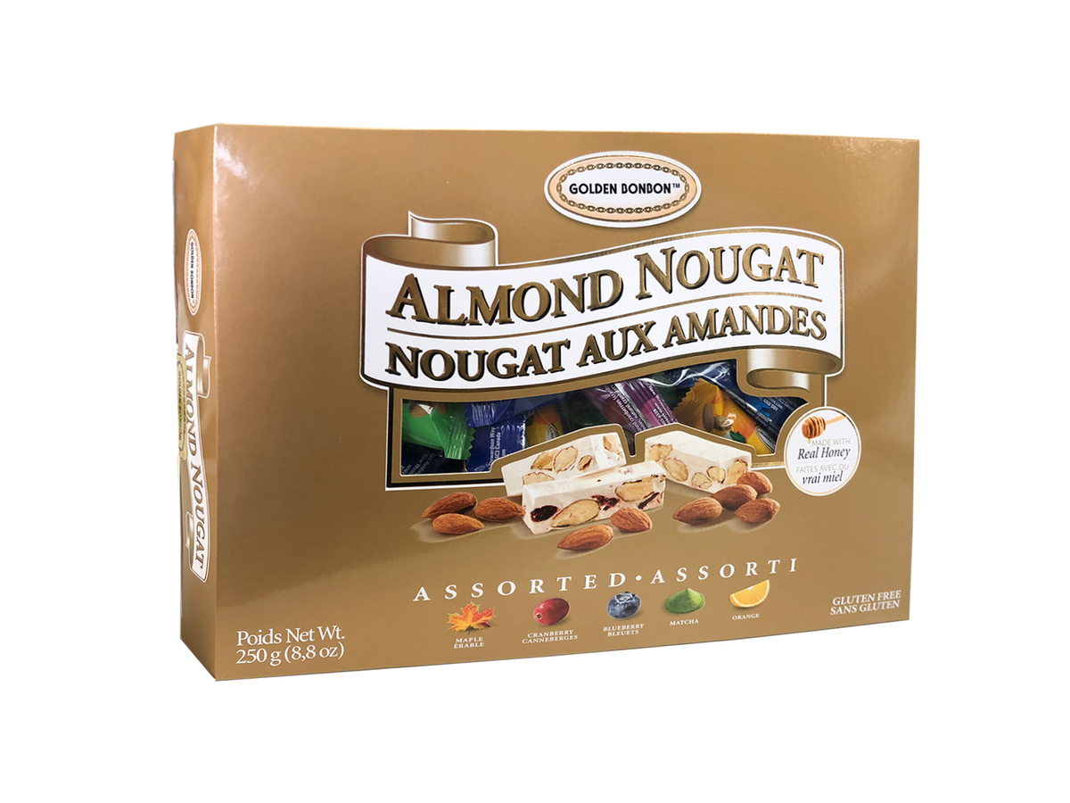 Assorted Soft & Crunchy Almond Nougat Gift Box – Golden Bonbon