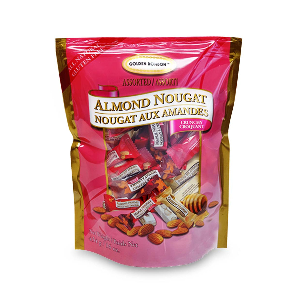 Assorted Crunchy Almond Nougat Bag – Golden Bonbon